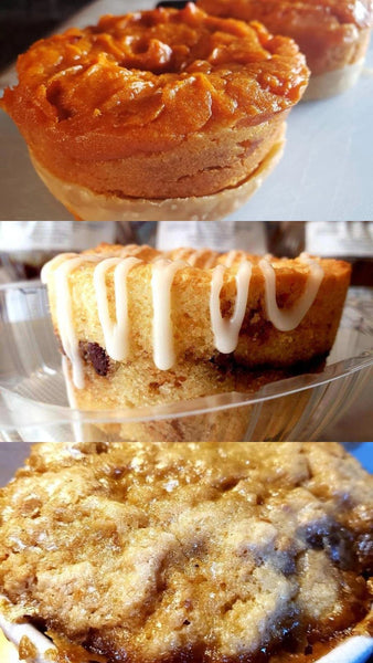 Mixed Dozen(Sweet Potato,Sock it to me, Banana Foster, Pecan Praline) – Elaine's Bread Pudding